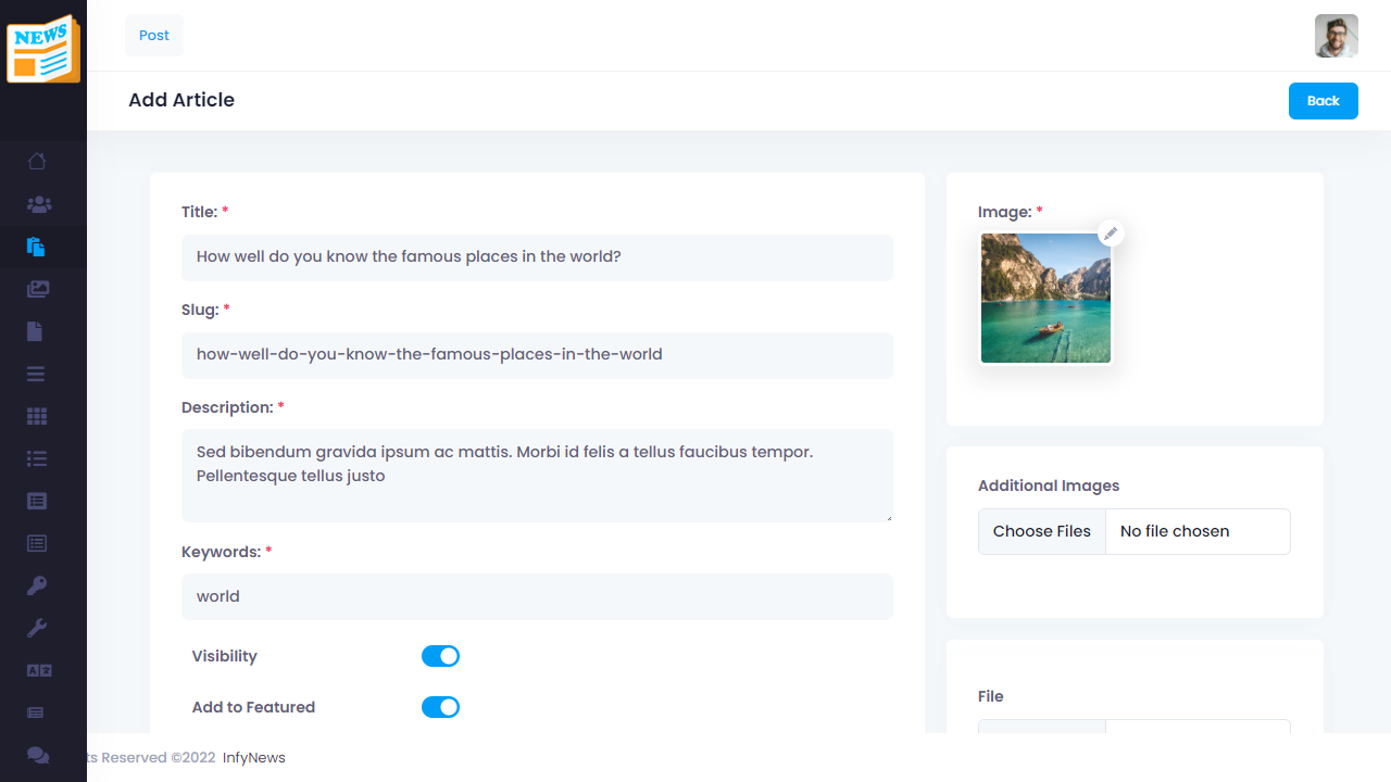 News - News & Magazines Script & Laravel News & Magazines / Blog / Articles OpenAI Writer ...
